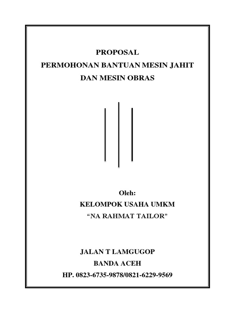 Proposal Kelompok Usaha Umkm | PDF
