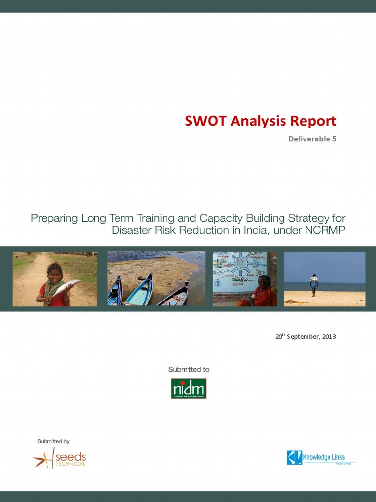 SWOT Analysis for Disaster Risk Reduction | PDF | Disaster Risk ...