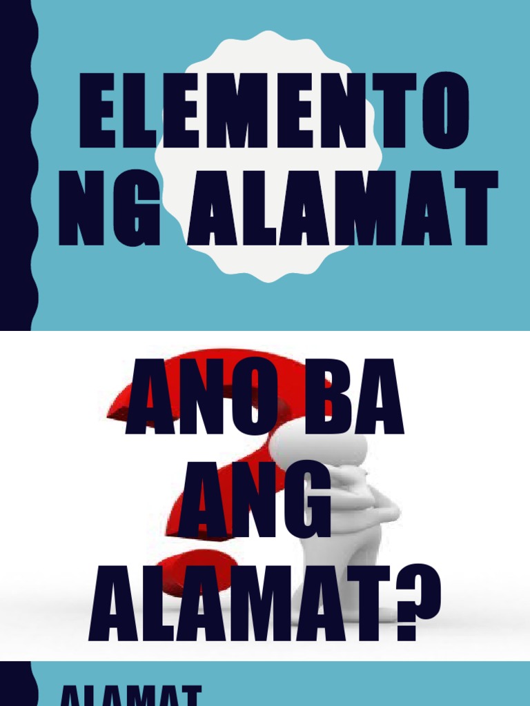 Dokumen - Tips Filipino 8 Elemento NG Alamat | PDF
