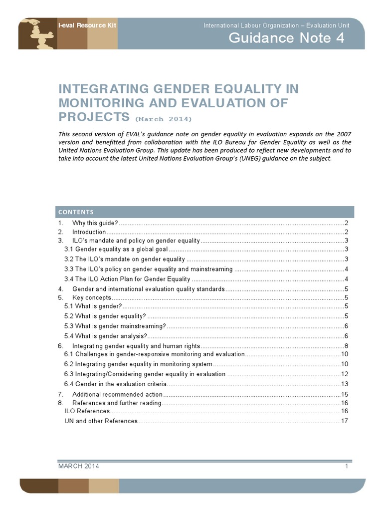 Integrating Gender in Evaluations | PDF | International Labour ...