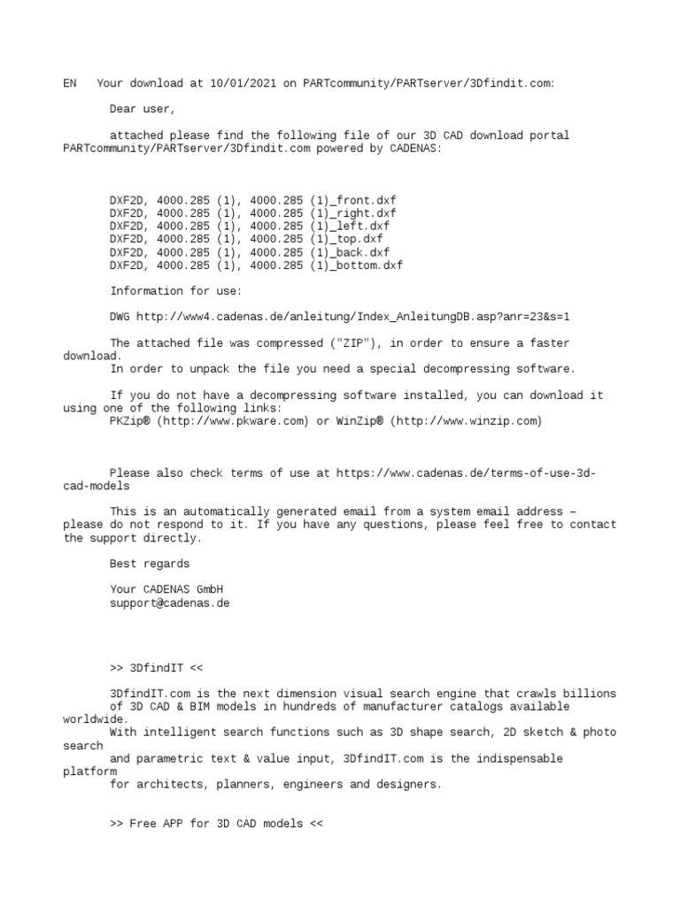 Readme and Terms of Use 3d Cad Models | PDF | Computer Aided Design | 3 ...