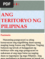 Teritoryo NG Pilipinas Ayon Sa Atas NG Pangulo Lecture | PDF