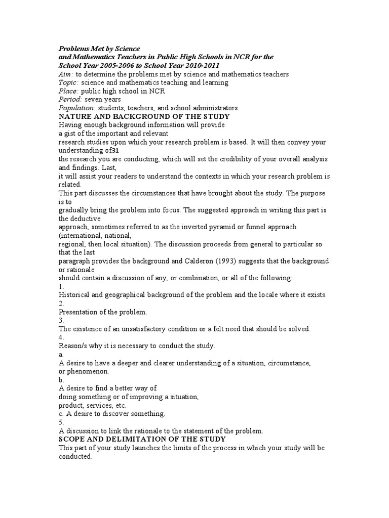 Scope and Delim | PDF | Scope (Computer Science) | Survey Methodology