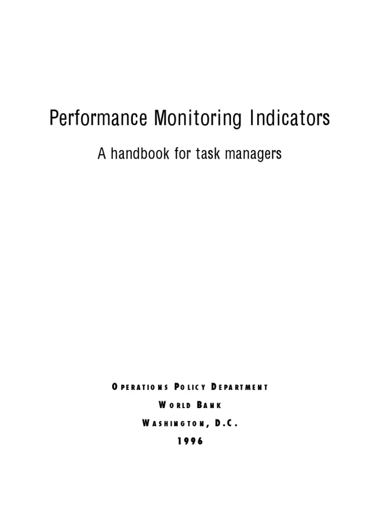 Performance Monitoring Indicators | PDF | Performance Indicator | Risk