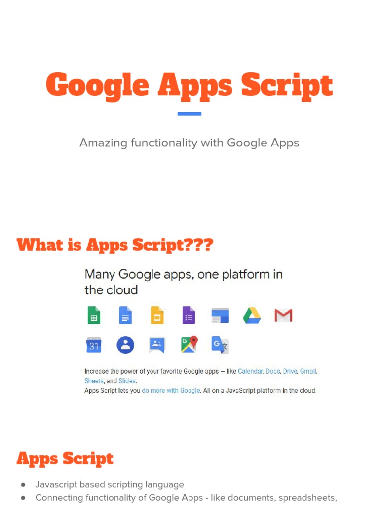 Apps Script | PDF | Web Application | Application Software