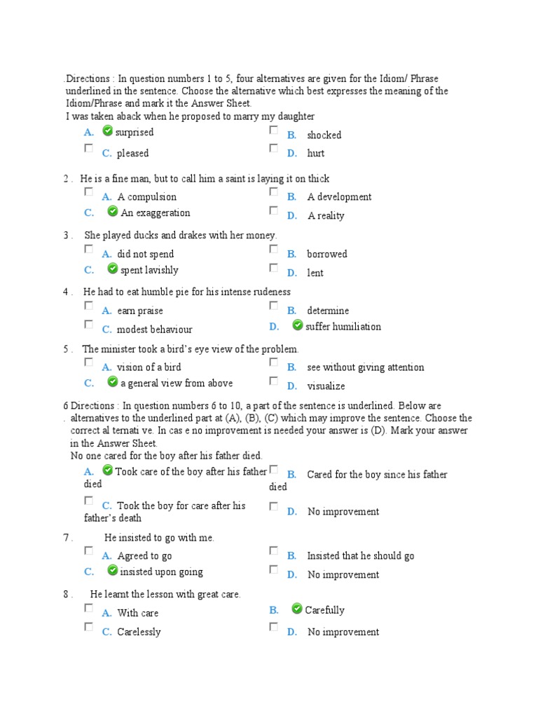 Shadab Eng Ques. | PDF | Birds