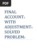 Final Accounts Problems and Solutions - Final Accounts Questions | PDF | Debits And Credits ...