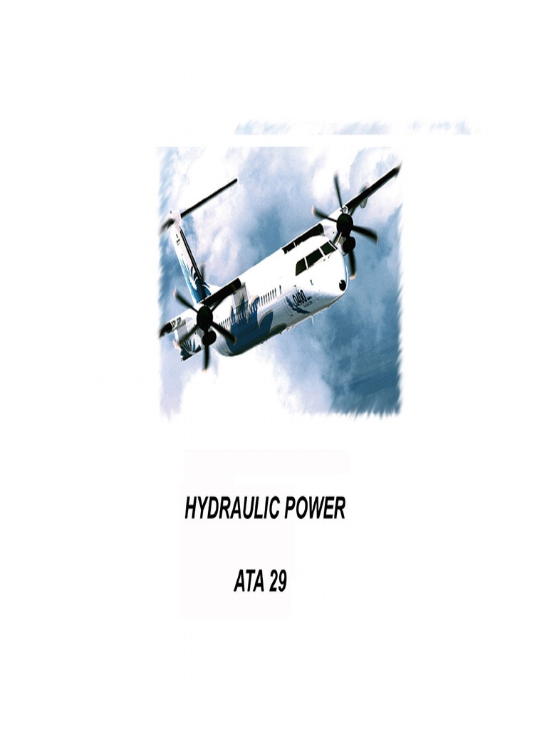 Q400 - 13. Hydraulic Power | PDF | Aviation | Manufactured Goods