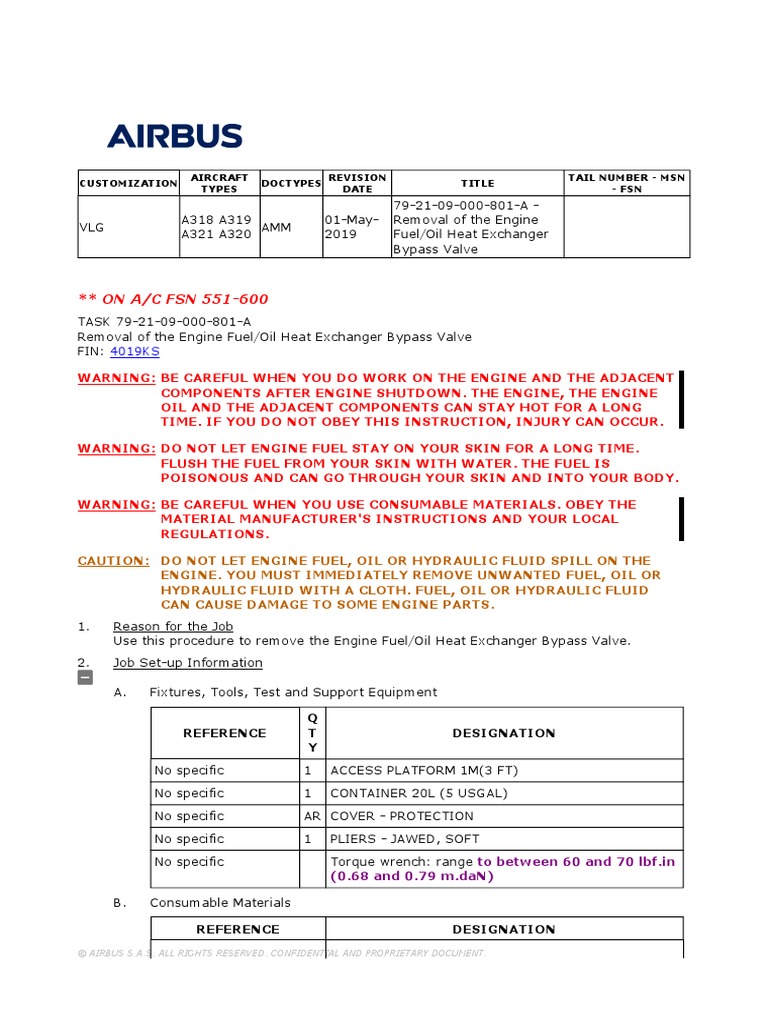 ON A/C FSN 551-600: Customization Aircraft Types Doctypes Revision Date ...