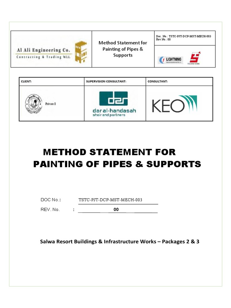 Method Statement - Painting - R01 | PDF | Paint | Personal Protective Equipment