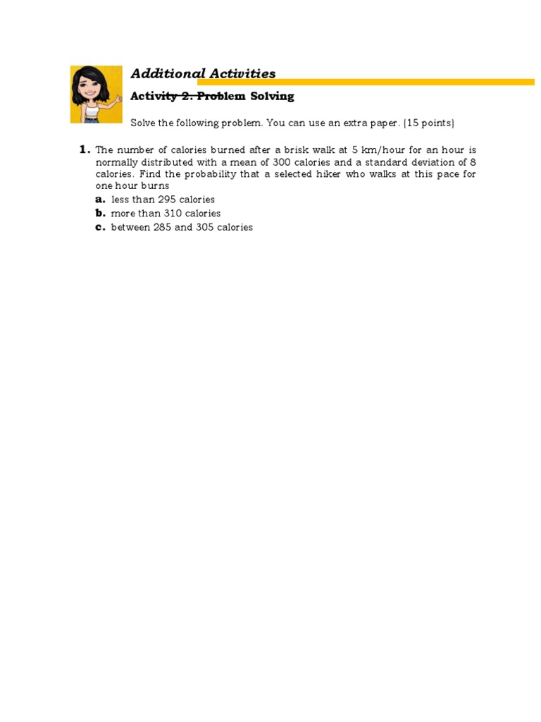 Additional Activities: Activity 2. Problem Solving | PDF