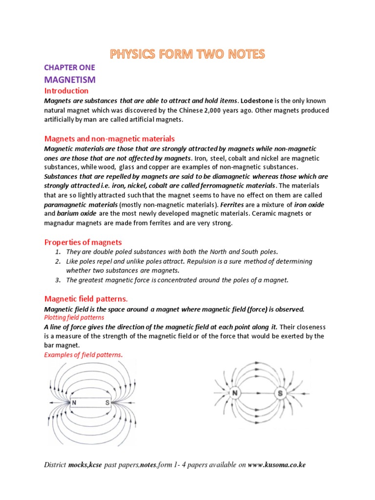 Physics Form 2 Notes | PDF | Sound | Waves