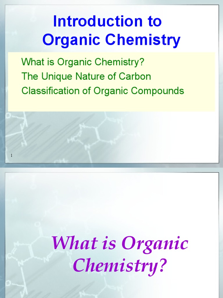 Lesson 1 - Organic Chem Introduction | PDF | Functional Group | Organic ...