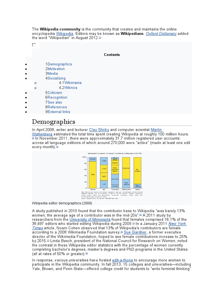 Demographics: Wikipedia | PDF