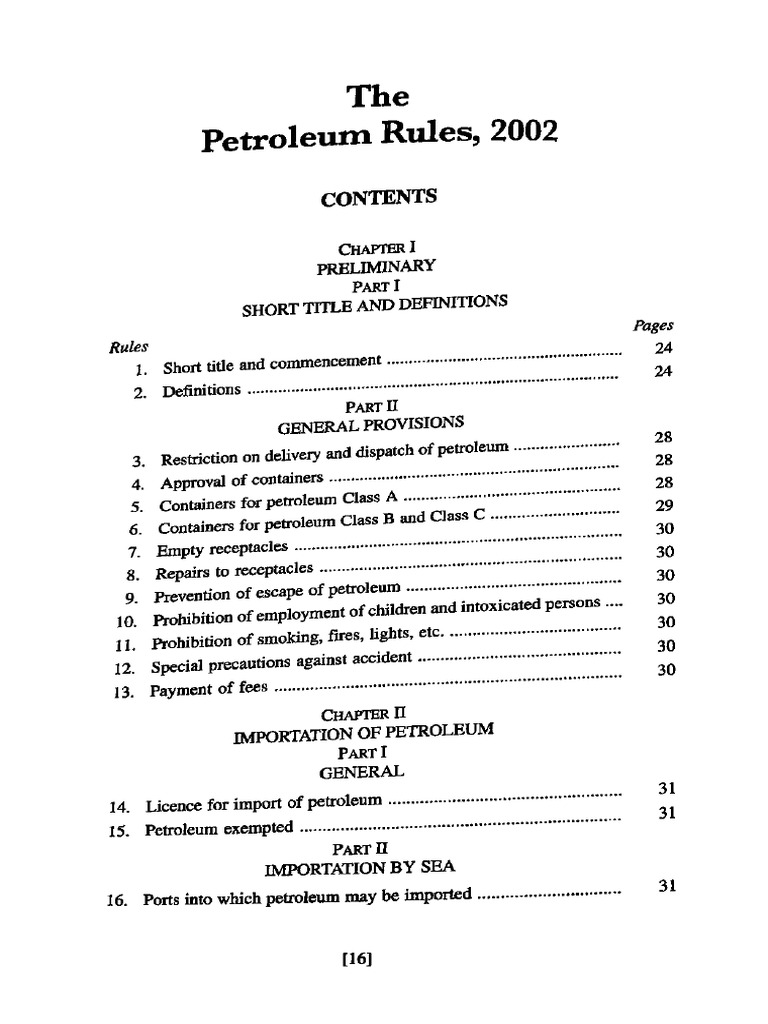 Petroleum Rules, 2002. | PDF