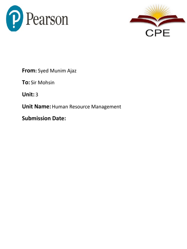 Unit 3 Human Resource Management | PDF | Human Resource Management ...