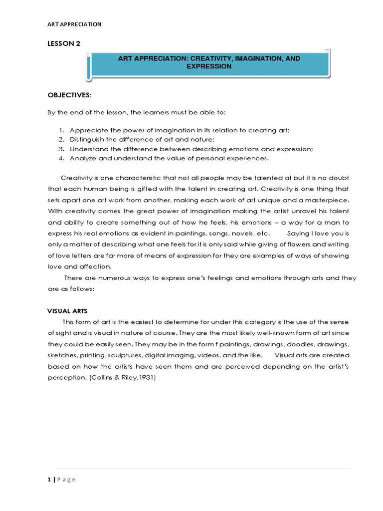 ArtApp Lesson 2 Modified Module With Activities | PDF | Dances | Writers