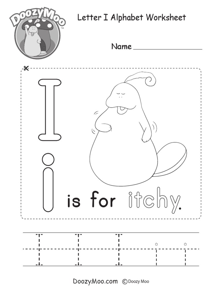 Https Doozymoo - Com PDF Alphabet-Book Letter-i-Alphabet-Activity ...