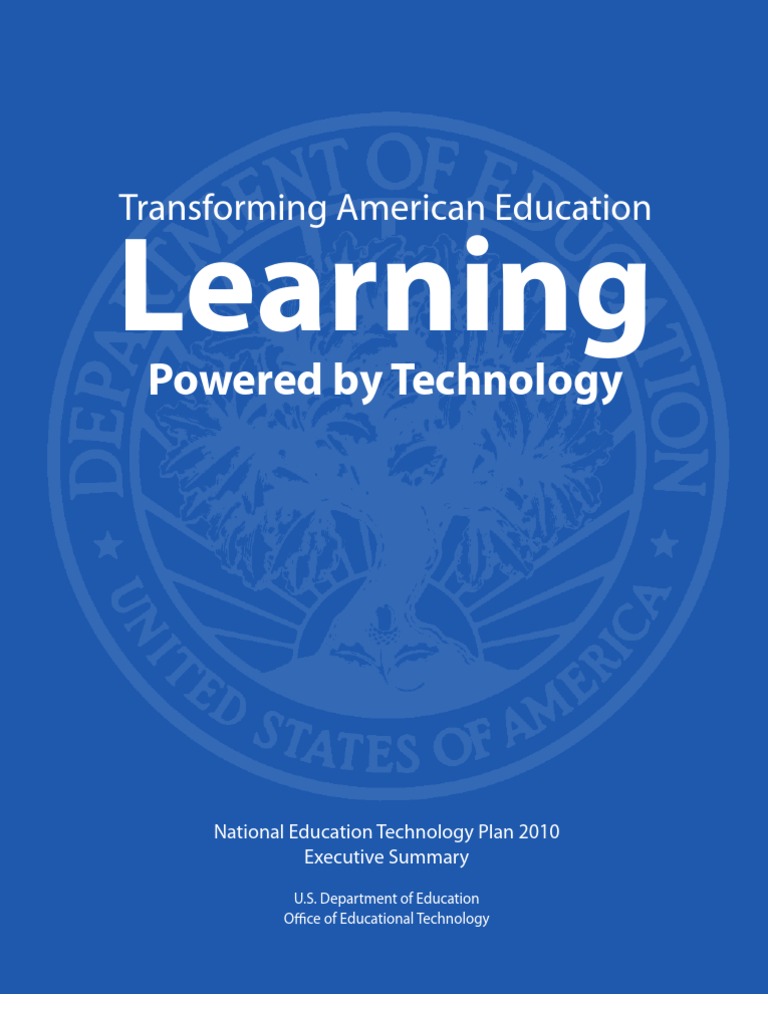 Executive Summary: National Education Technology Plan 2010 | PDF | Business