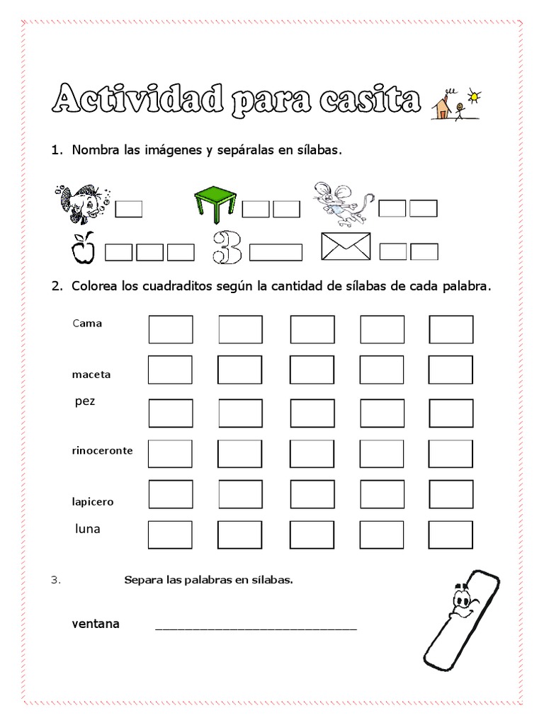 Fichas de Sílabas (05-10-21) | PDF