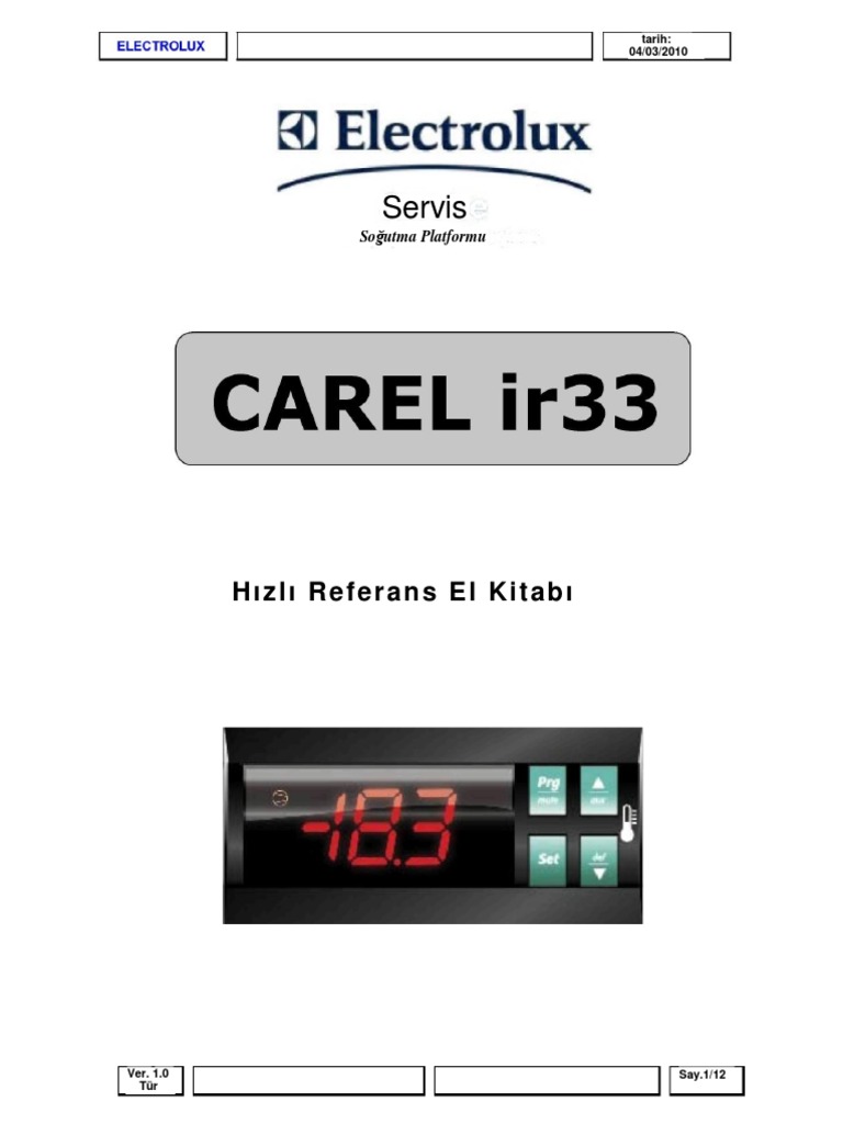 Carel Ir33 TR | PDF