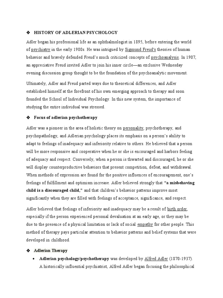 Child Is A Discouraged Child," and That Children's Behavior Patterns ...