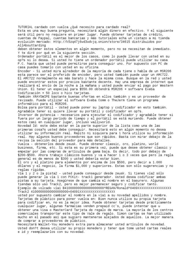 Basic Carding Tutorial 2 (Dumps) | PDF