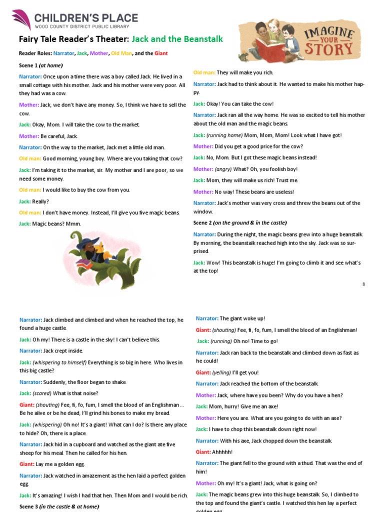 Jack and The Beanstalk Readers Theatre | PDF | Jack And The Beanstalk