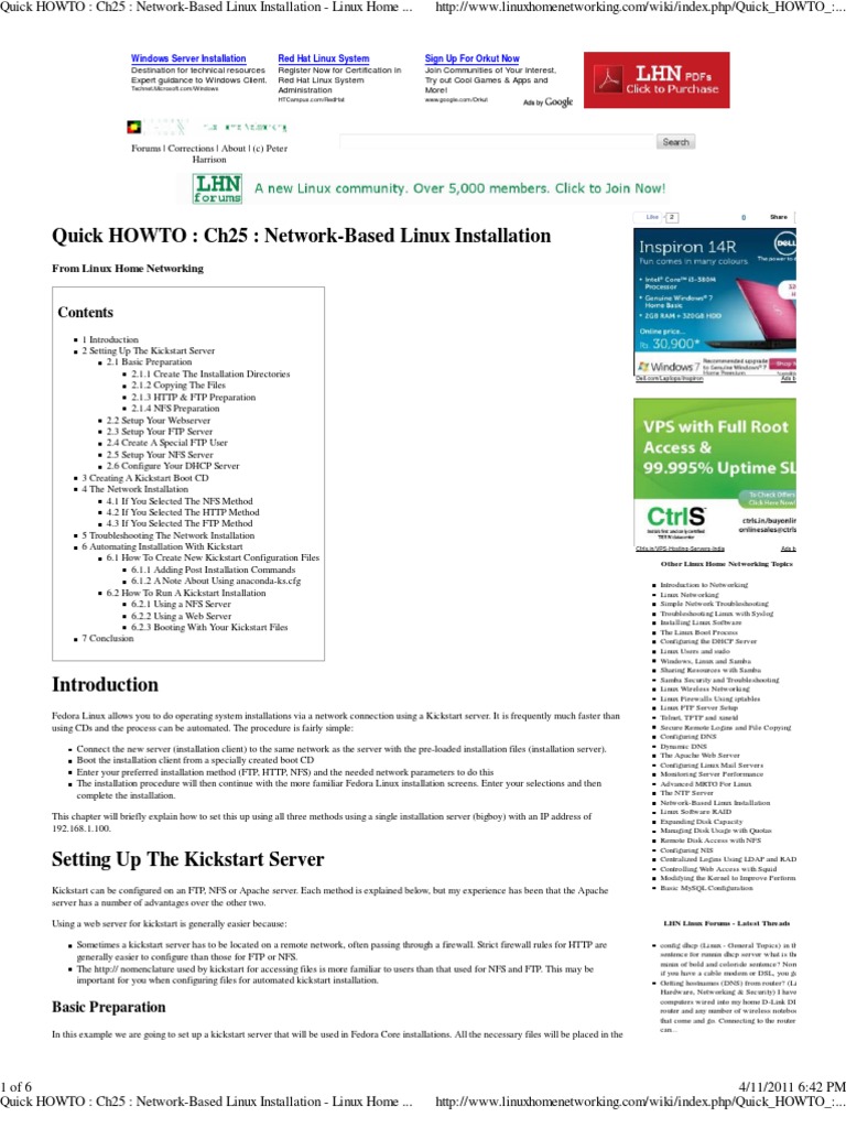 Linux Home Networking Pdf File Transfer Protocol Domain Name System