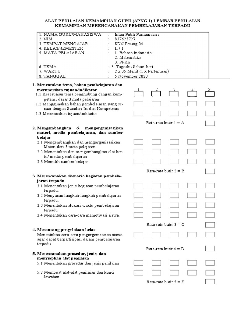APKG 1 Dan 2 | PDF | Seni