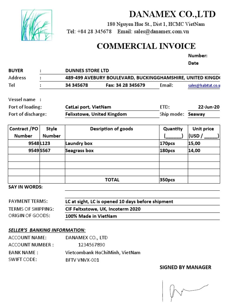 0622-nguyễn thành nam -INVOICE | PDF