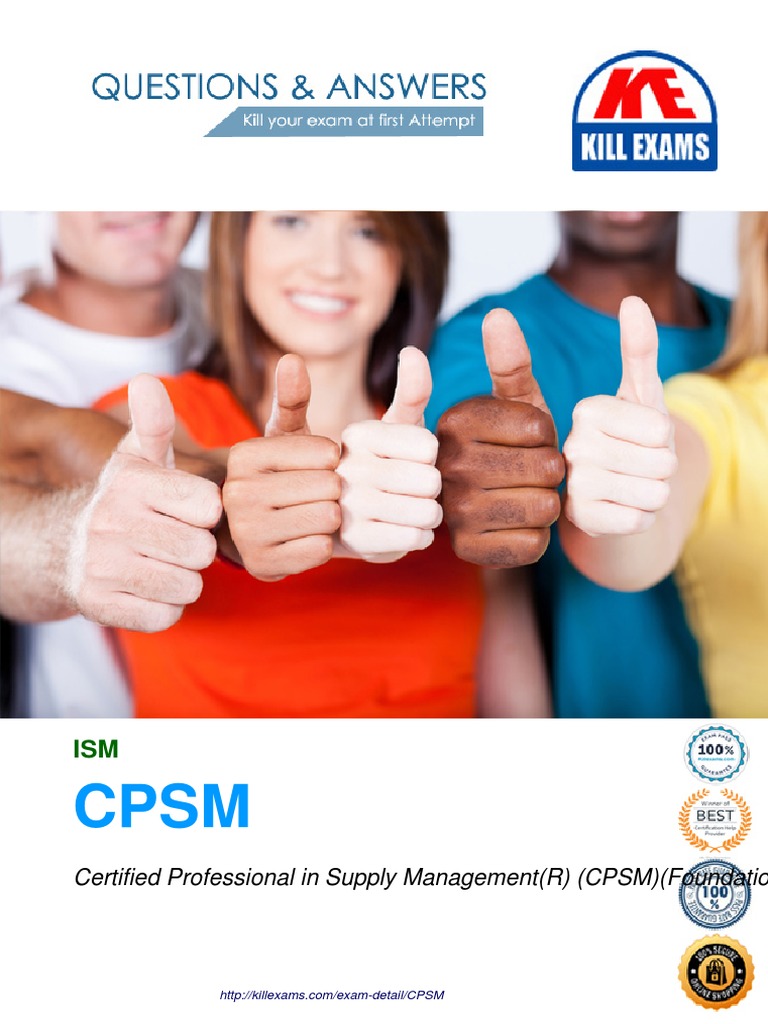 Certified Professional in Supply Management (R) (CPSM) (Foundation) | PDF | Warehouse | Logistics
