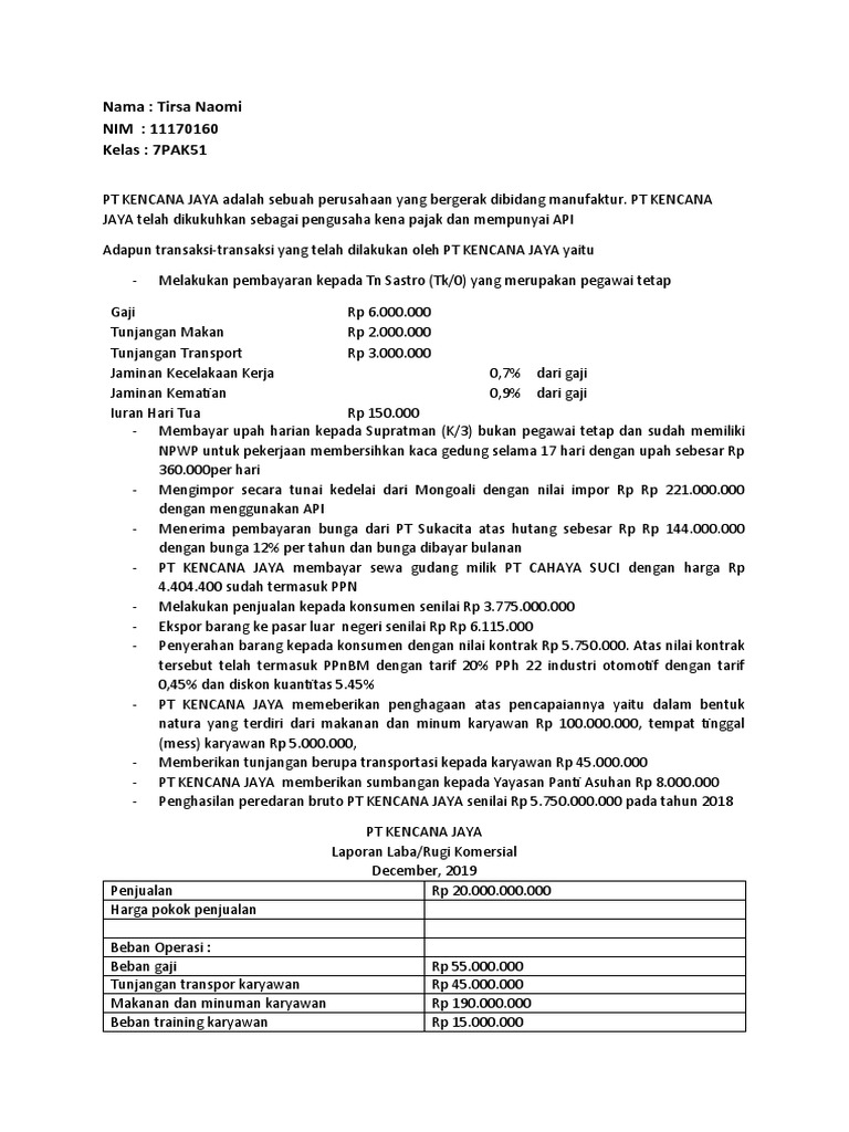 PT Kencana Jaya | PDF