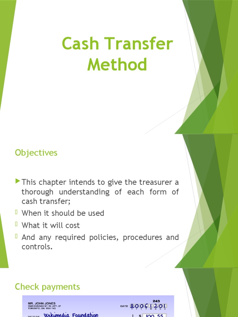 Chapter 2 - Cash Transfer | PDF | Cheque | Letter Of Credit