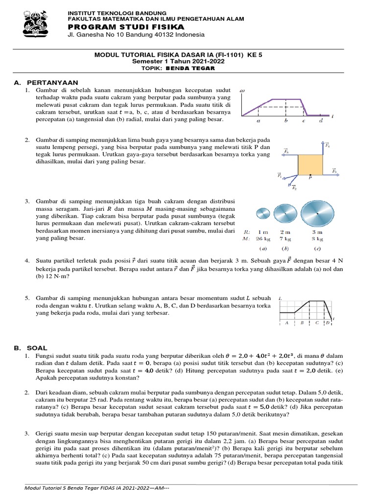 SOAL Modul 5 Fidas IA - 2021-2022 | PDF