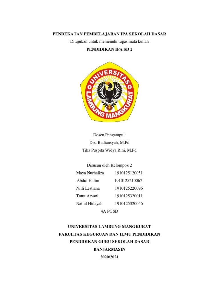 Kel 2 Materi Pendekatan Pembelajaran IPA SD | PDF