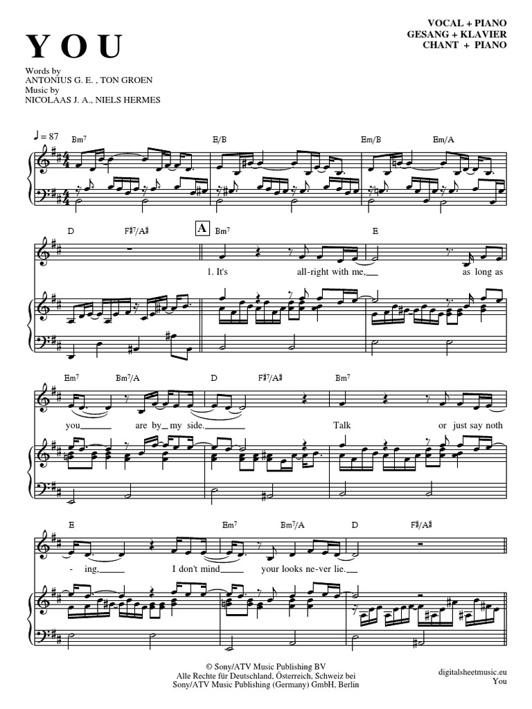 You - Ten Sharp | PDF