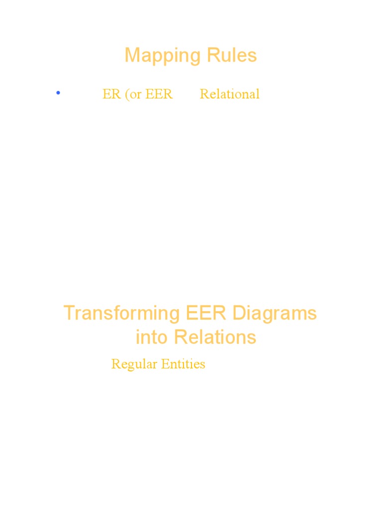 Mapping Rules: From) To Schema | PDF | Relational Database ...