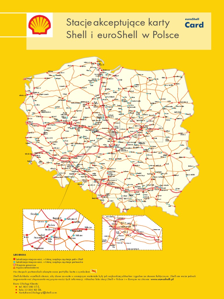 Mapka Stacji Shell I Lotos 2016 01 | PDF