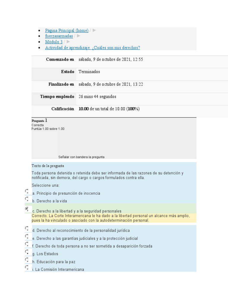 Modulo 3 Actividad de Aprendizaje. Cuáles Son Mis Derechos | PDF ...