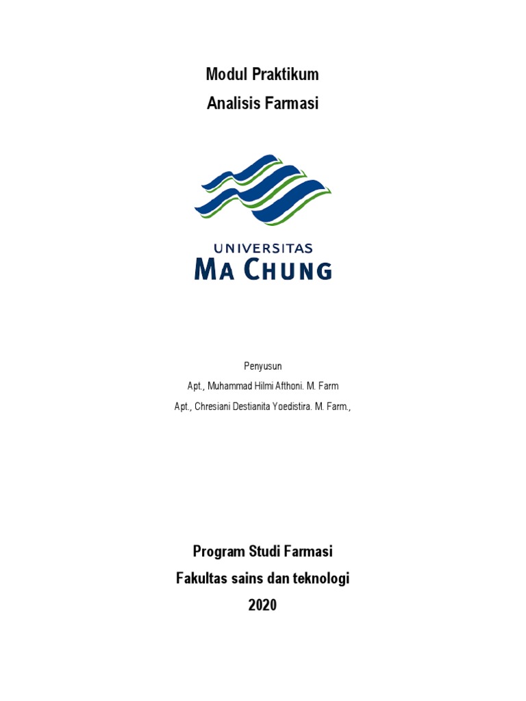 Modul Praktikum Analisis Farmasi | PDF
