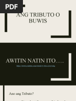 Kahulugan NG Tributo | PDF