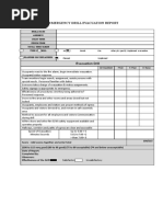 Fire Drill Checklist | PDF | Emergency Evacuation | Safety