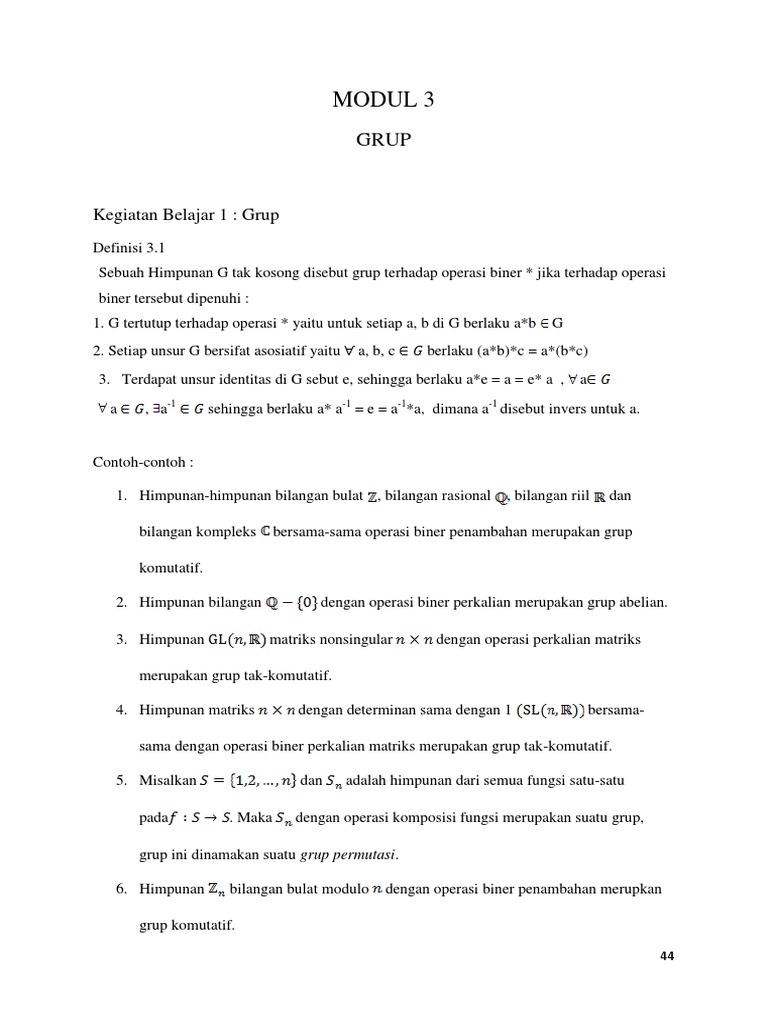 Modul 3 Teori Grup-Dikompresi | PDF