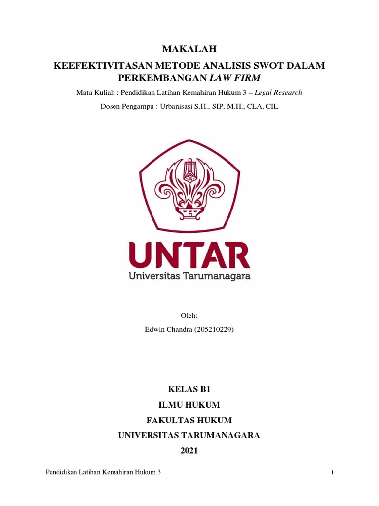 Tugas PLKH 3 - B1 Edwin Chandra (4-Makalah) | PDF