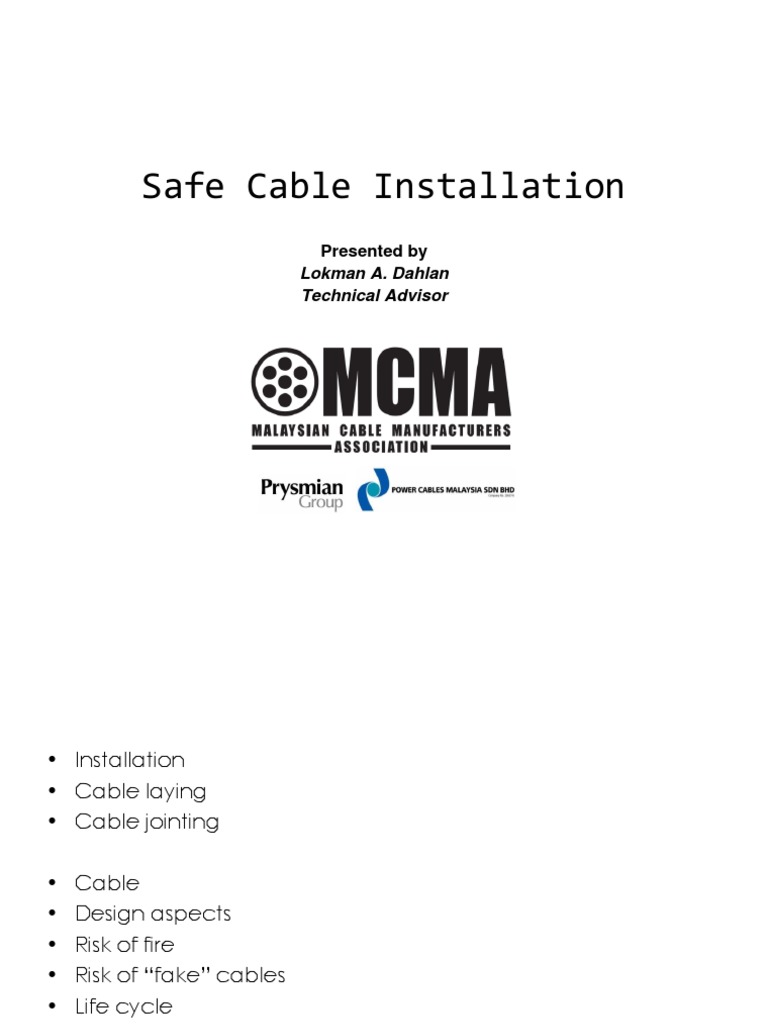 4 MCMA - Substandard Cables Case Study (Market Surveillance) | PDF ...