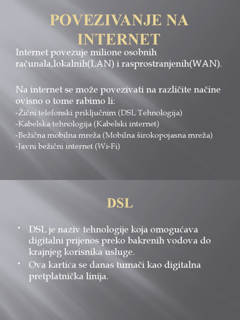 Povezivanje Na Internet | PDF