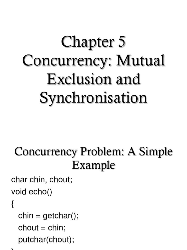 Chapter 5 Pdf Process Computing Concurrent Computing
