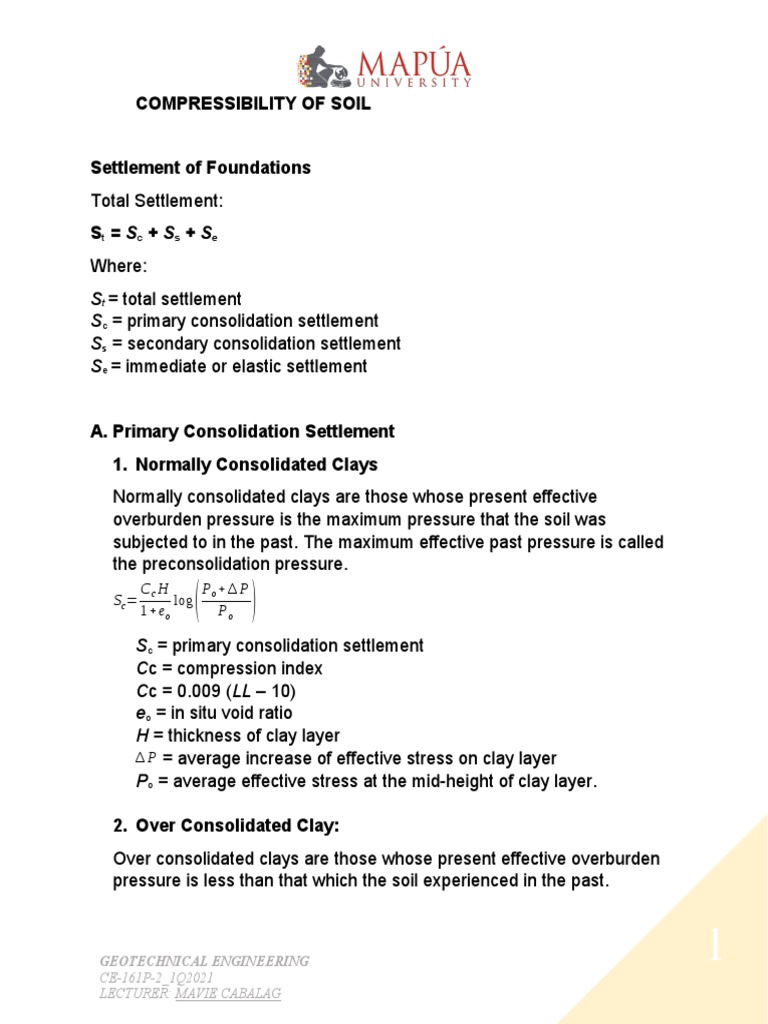 Compressibility of Soil | Download Free PDF | Geotechnical Engineering ...