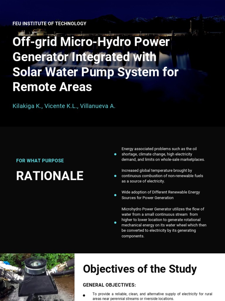 Off-Grid Micro-Hydro Power Generator Integrated With Solar Water Pump ...